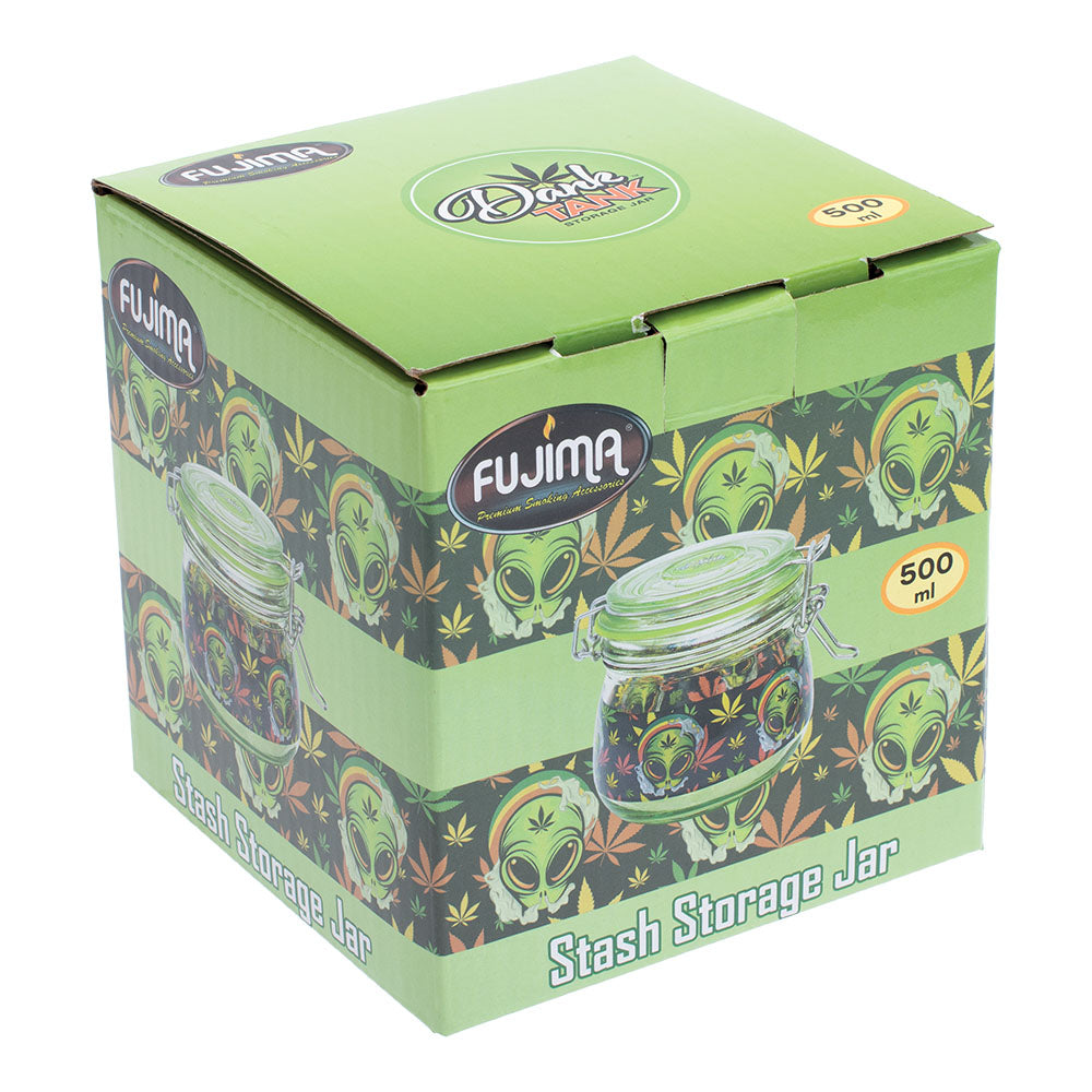 Dank Tank Stoned Alien Glass Jar - 500ml – Ceramic Smokeware