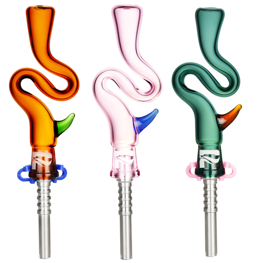 Pulsar Bendy Dab Straw w/ Horn - 5.75"/ 10mm F/Colors Vary – Ceramic ...