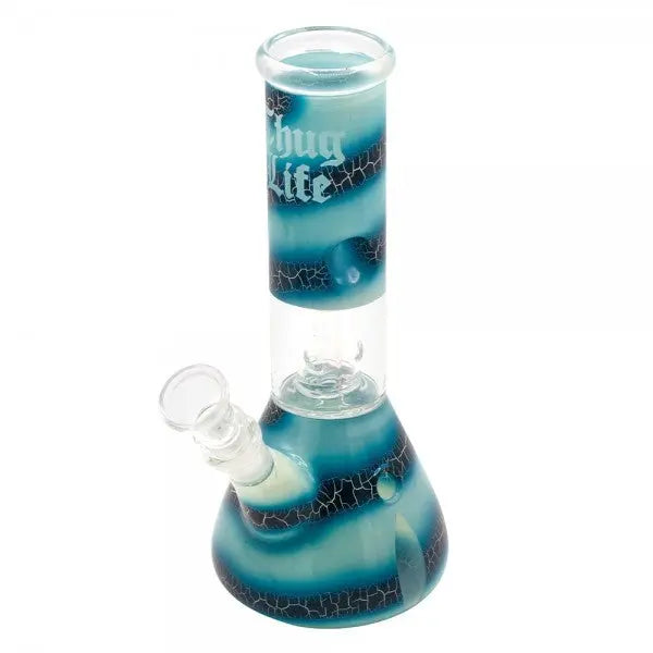 8" Blue Ocean Swirl Water Pipe – Ceramic Smokeware