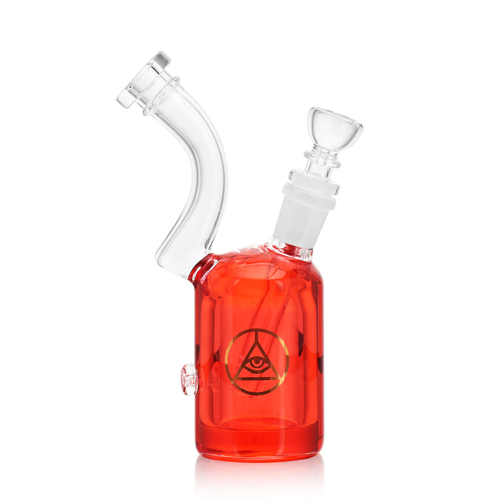 Glycerin Ice Blizzard Bubbler - Red – Ceramic Smokeware