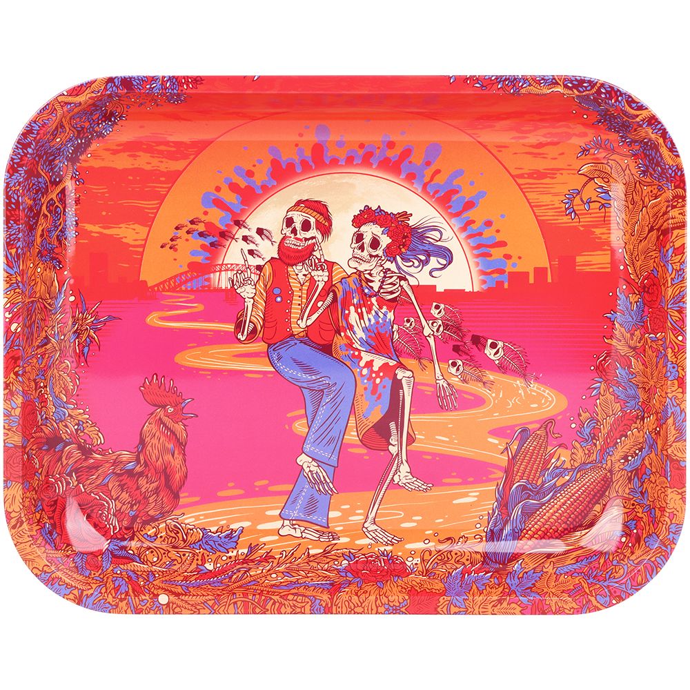Grateful Dead Large Metal Rolling Tray - Sunset Dance / 13"x11 ...