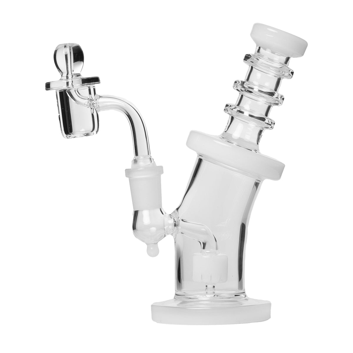 Human Grade 6.25" Bent Neck Dab Rig – Ceramic Smokeware