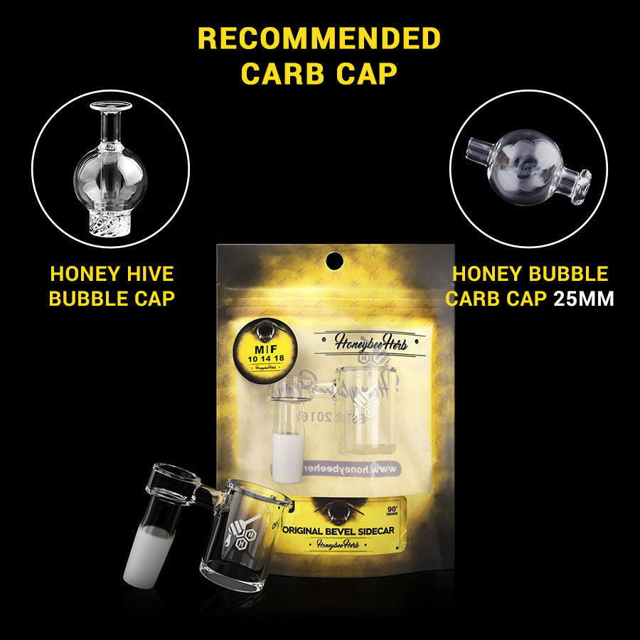 ORIGINAL BEVEL SIDECAR QUARTZ BANGER - 90° DEGREE | YL – Ceramic Smokeware