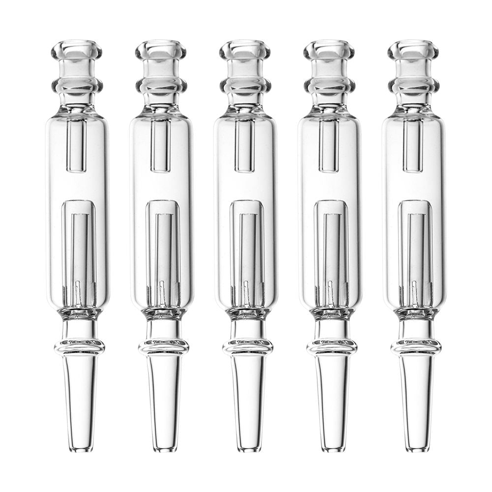 Clear Perc Bubbler Glass Dab Straw - 5.5" 5ct – Ceramic Smokeware