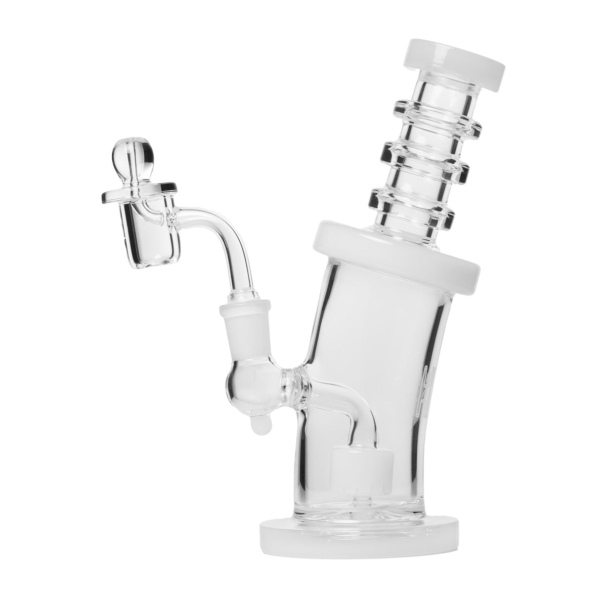 Human Grade 8" Bent Neck Dab Rig – Ceramic Smokeware