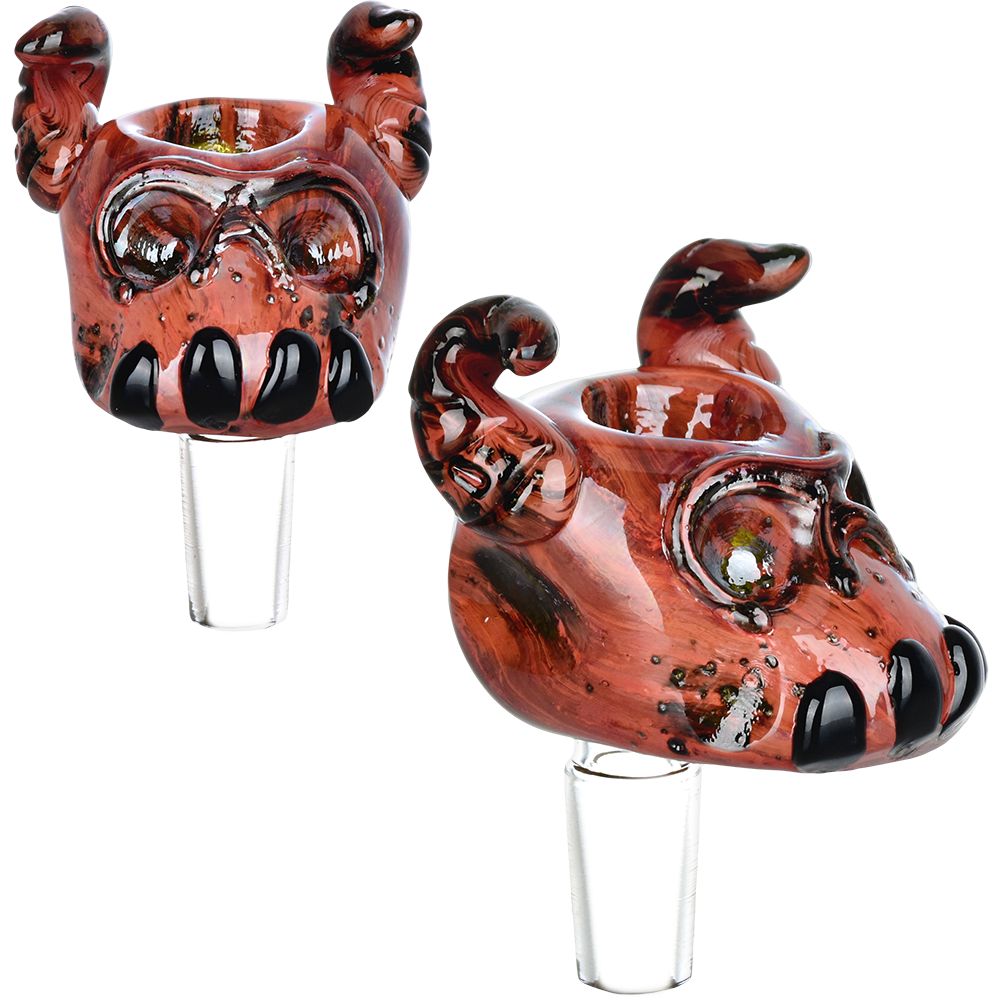 Lava Flow Devil Skull Herb Slide – Ceramic Smokeware