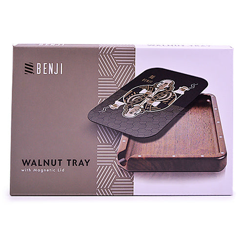 Benji - Walnut Tray w/ Magnetic Lid Kit - King Franklin – Ceramic Smokeware