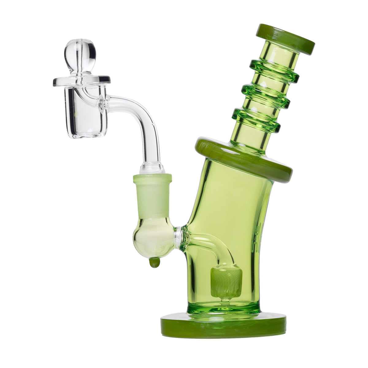 Human Grade 6.25" Bent Neck Dab Rig – Ceramic Smokeware