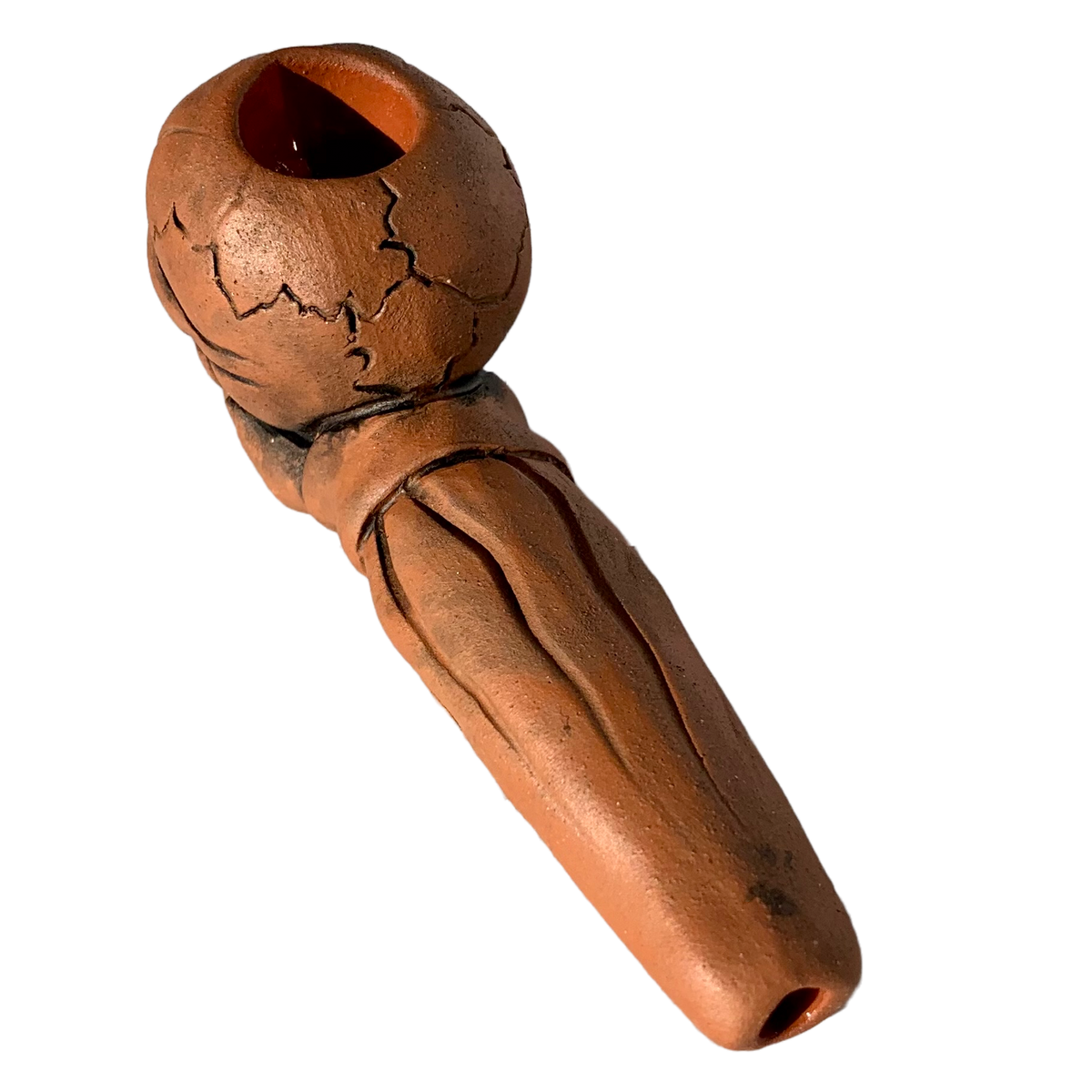 Skeleton Skull Pipe – Ceramic Smokeware